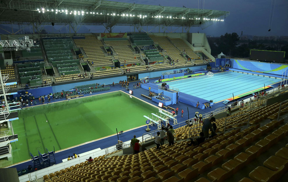 Rio 2016 Olympic Games: Why is Rio's pool green? Organisers respond ...