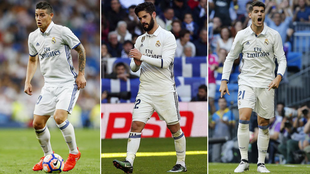 James Rodriguez, Isco and Morata's Real Madrid futures on the line ...