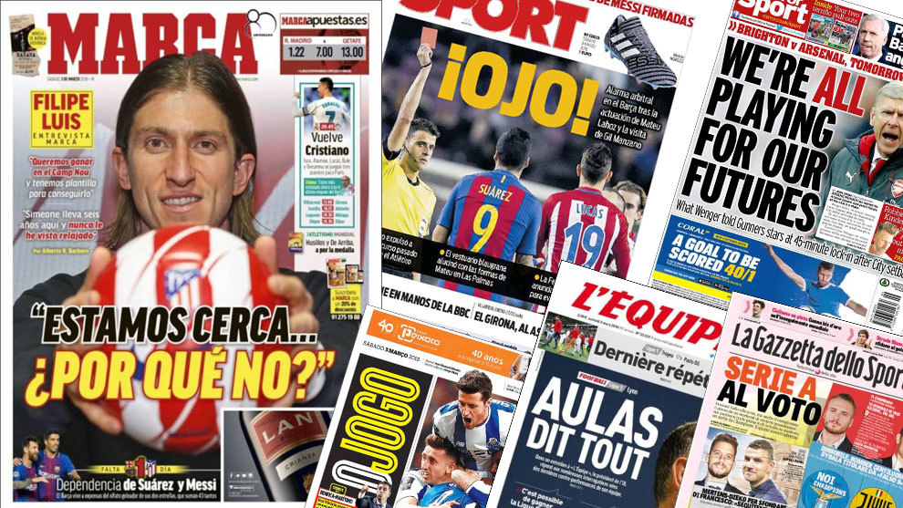 MARCA - Press review: Filipe and Barcelona's fears over referees make ...
