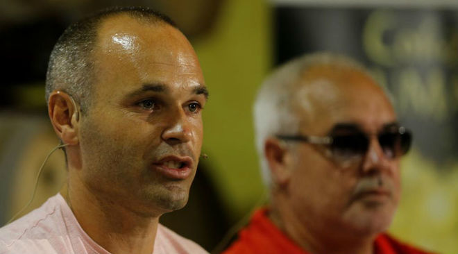 Barcelona: Iniesta's father jokes Barcelona icon will 'pay for the ...