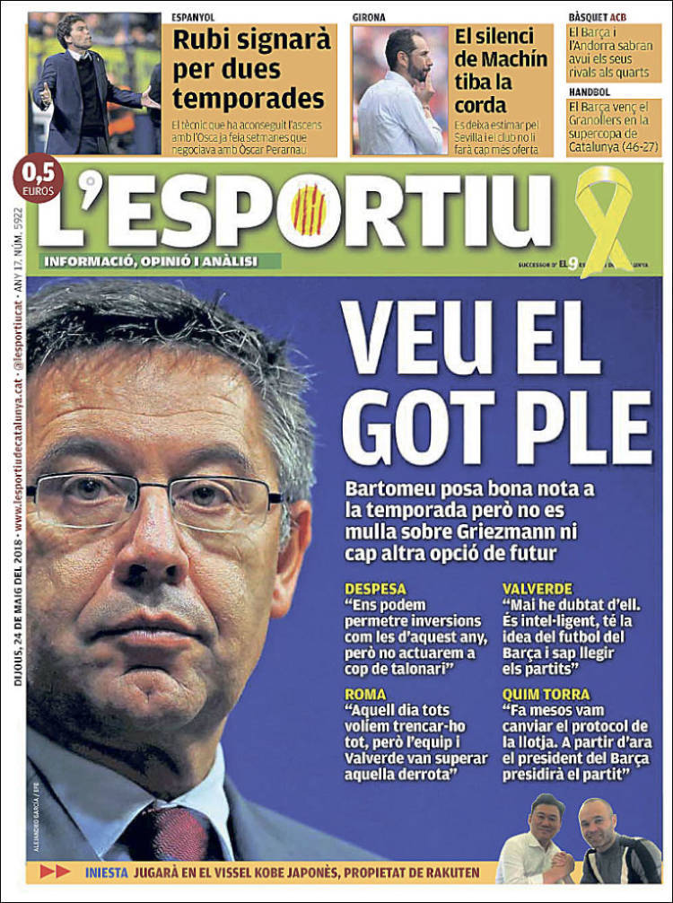 MARCA - Press Review: The covers for Thursday, May 24, 2018 - Foto 5 de ...