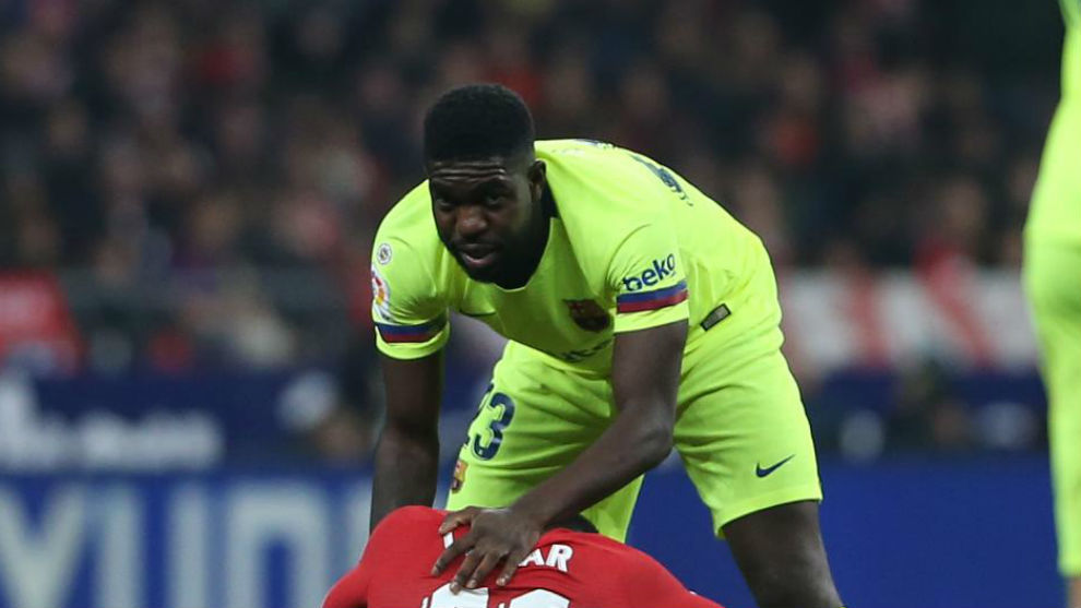 FC Barcelona: Umtiti, baja contra el PSV por molestias en la rodilla ...