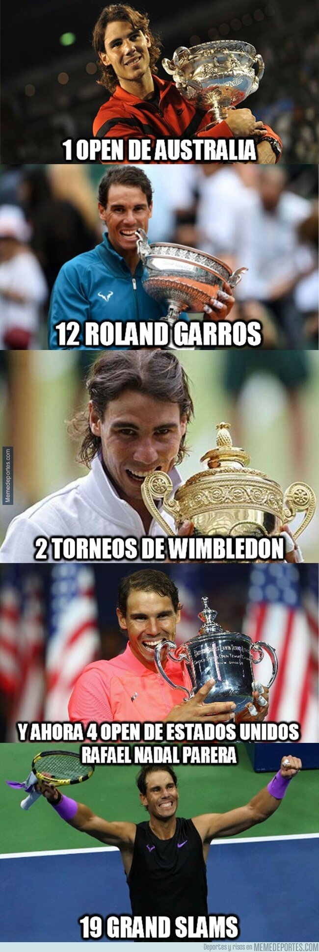 US Open 2019: Memes y montajes dedicados a rafa nadal tras ganar ...