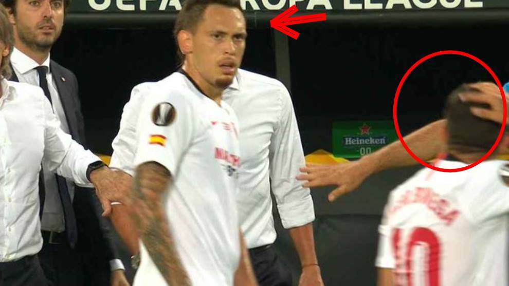 Sevilla 3-2 Inter: Banega to Conte: Let's see if that wig is real ...