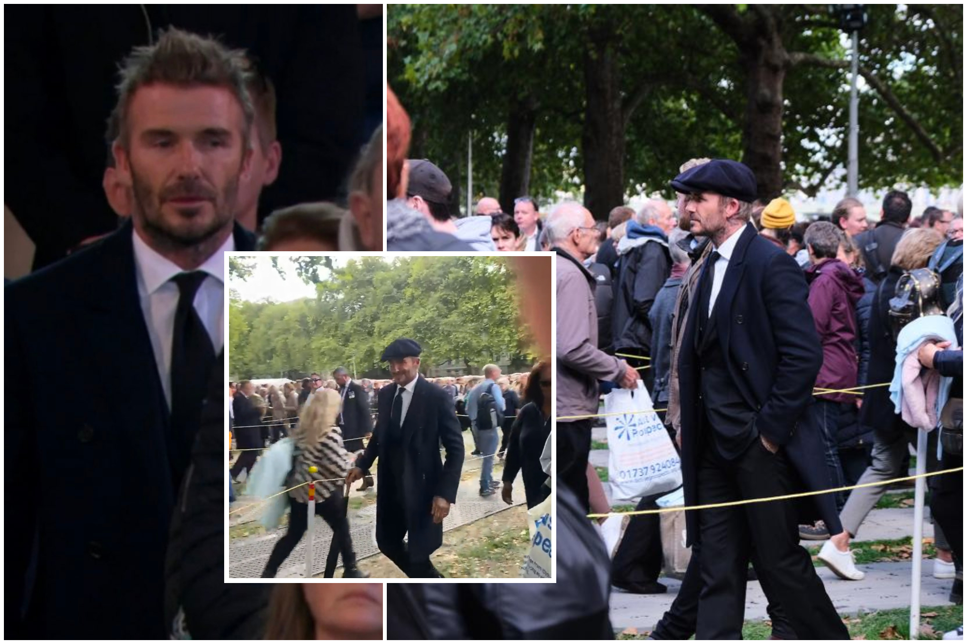 Beckham, 12 horas de cola para despedir a la reina: "Creí que a las dos ...