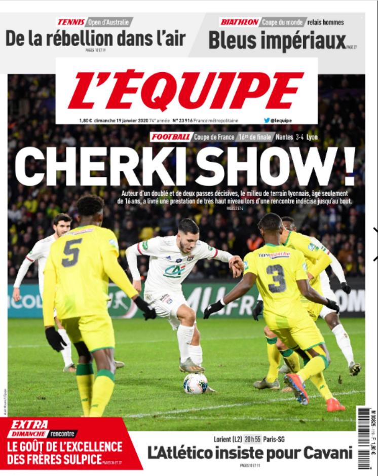 Ligue 1: Cherki, el despertar del 'rey Lyon' que enamora a Zidane y ...