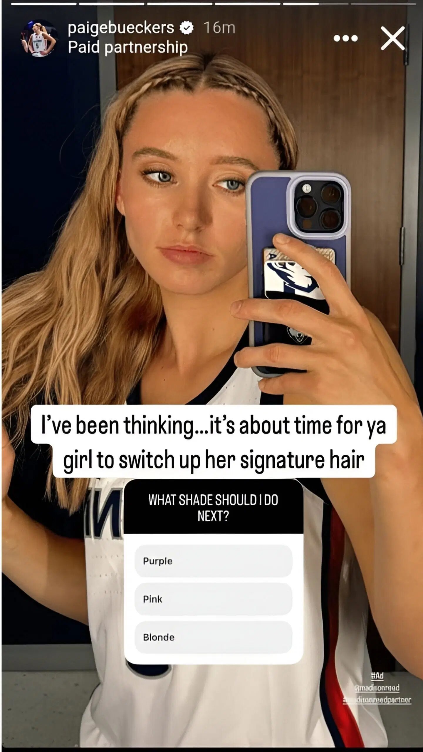 Paige Bueckers plans radical makeover and asks fans for help: "Purple ...