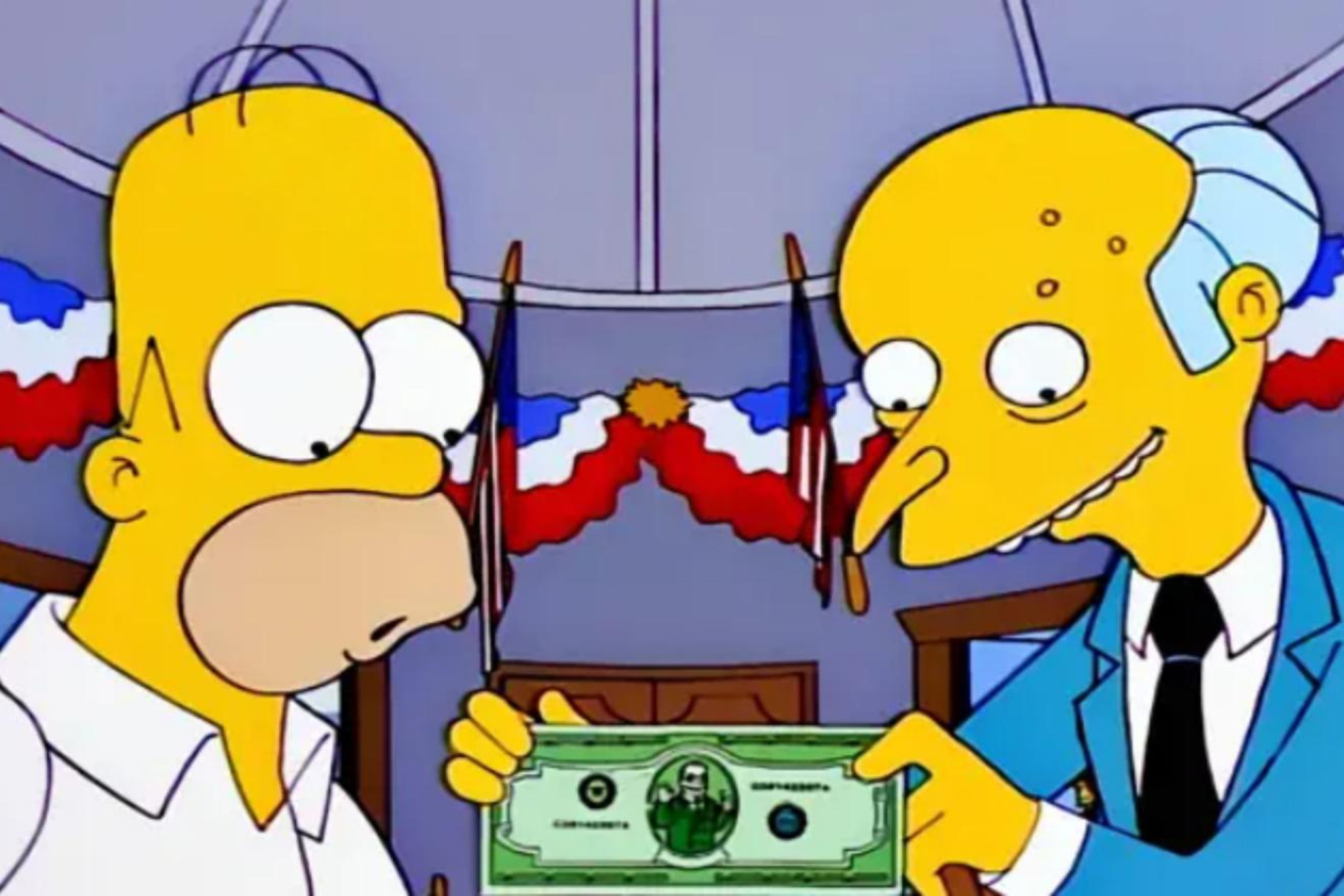 The Simpsons' trillion-dollar bill is a reality: the highest amount ...