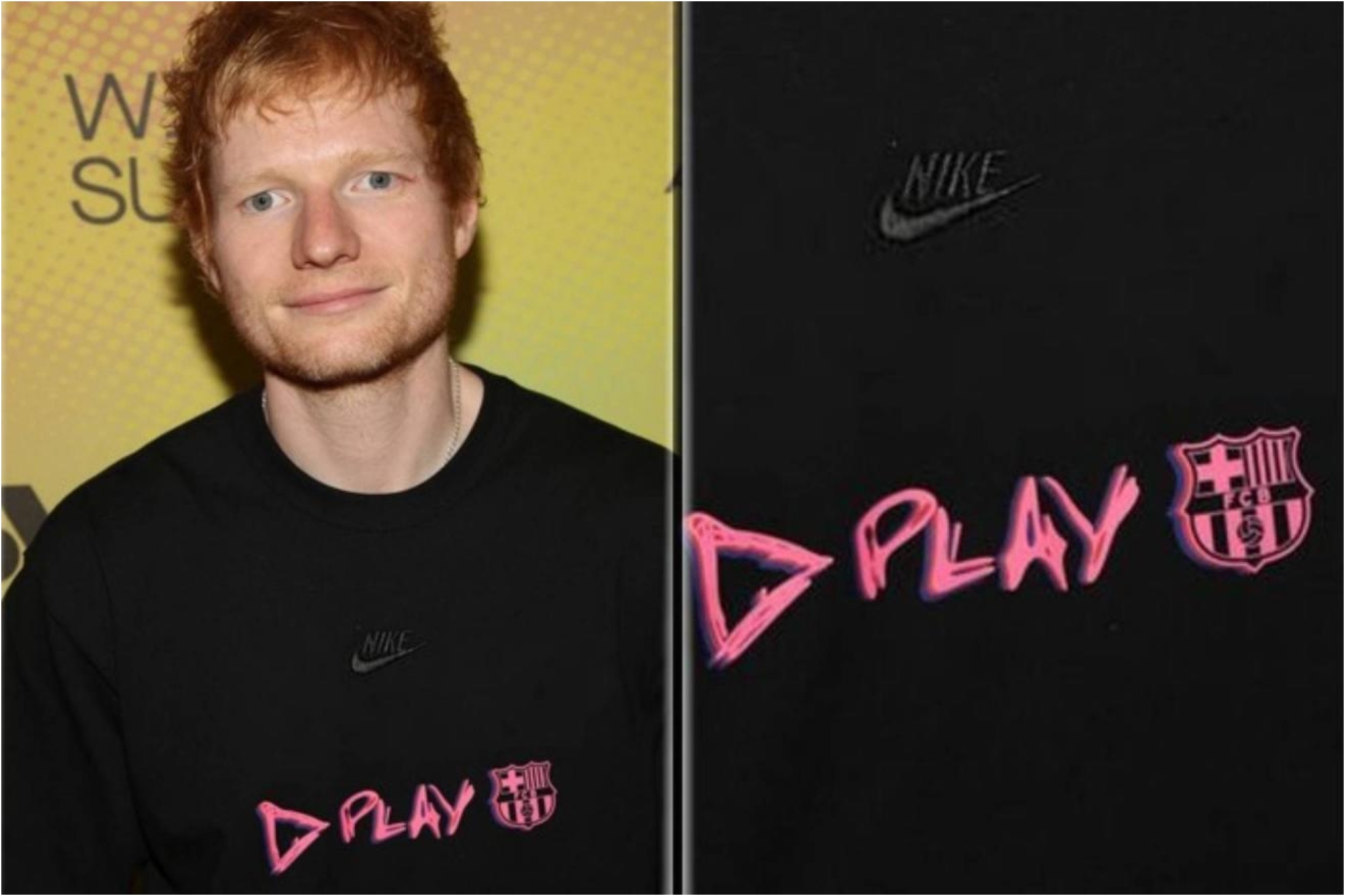 The Ed Sheeran logo that Barcelona will wear on their shirt in the ...