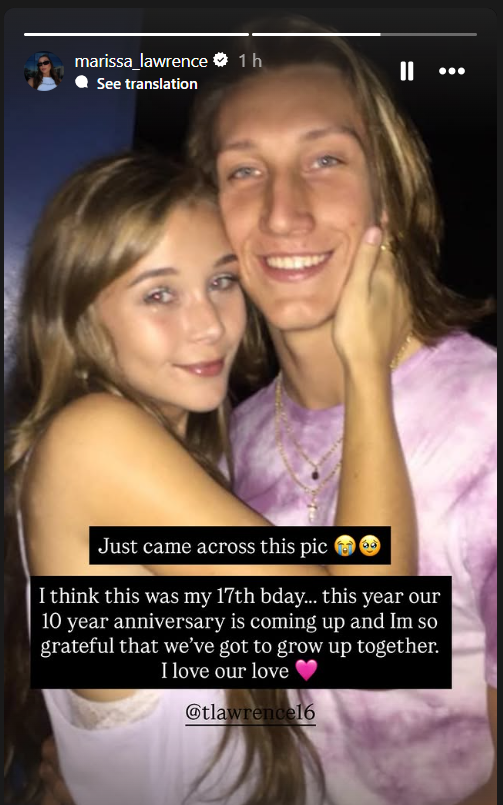 Trevor Lawrence's wife, Marissa, looks ahead to their 10-year ...