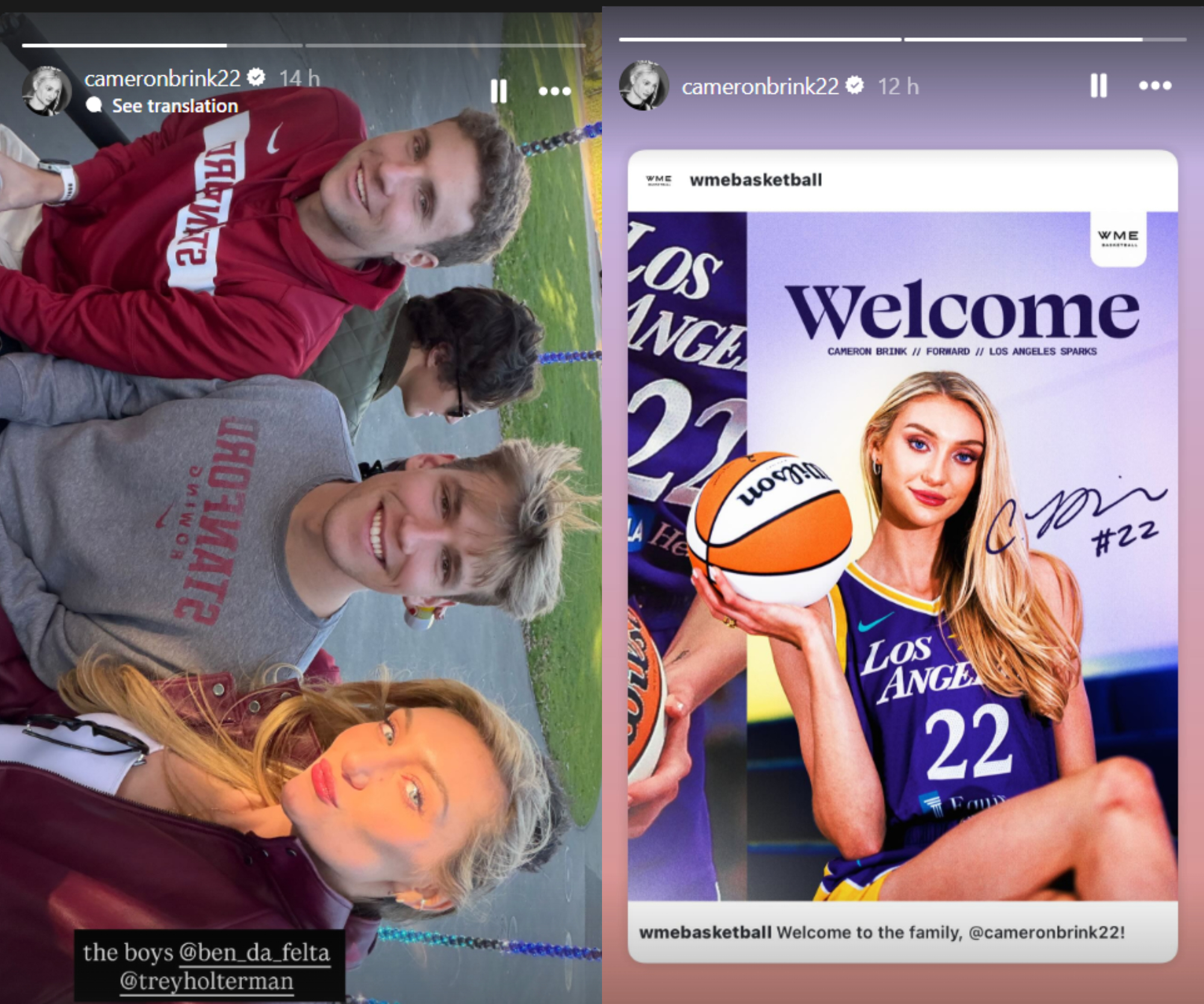 Cameron Brink shares a sweet selfie with her fiancé while revealing new ...