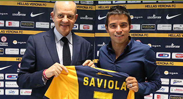 El 'conejo' Saviola, presentado en el Hellas Verona - MARCA.com