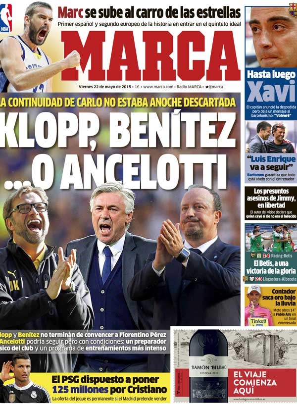 Portada de Marca del día 22/05/2015
