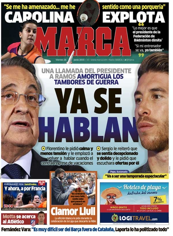 Portada de Marca del día 26/06/2015