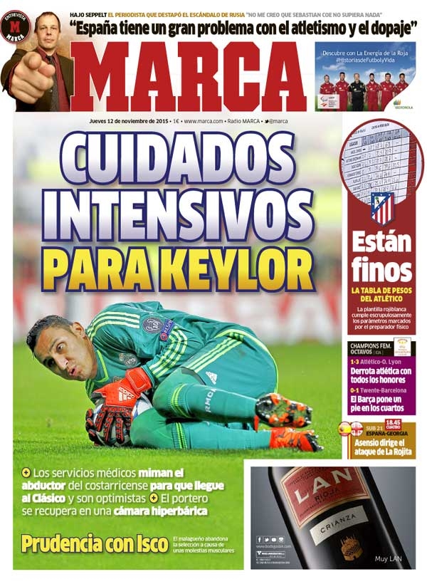 Portada de Marca del día 12/11/2015