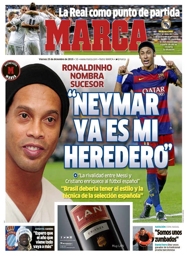 Portada de Marca del día 25/12/2015