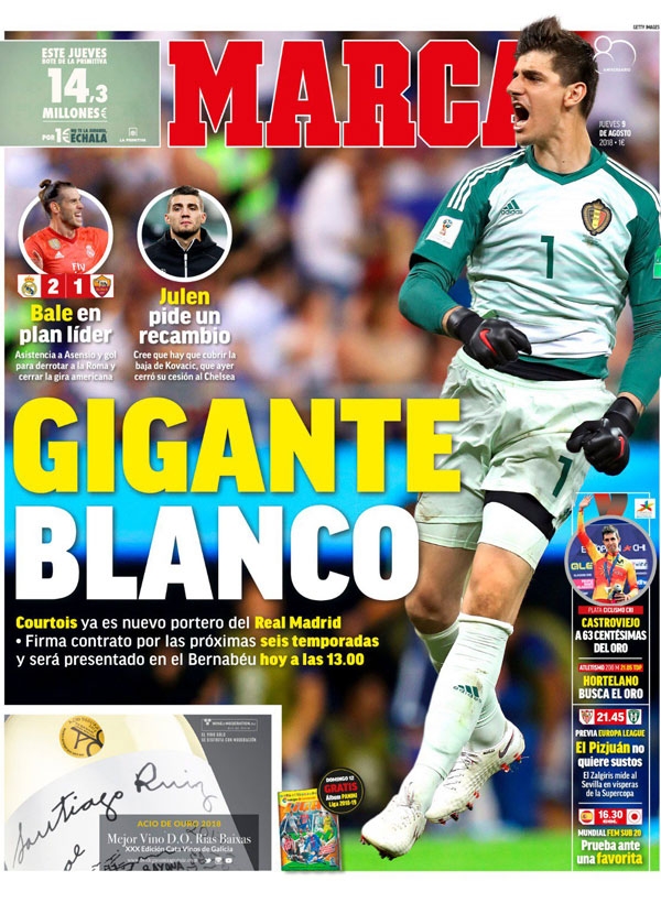 Portada de Marca del día 09/08/2018