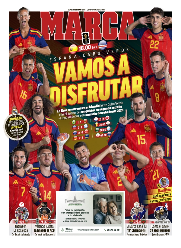 Portada de Marca del día 15/06/2026